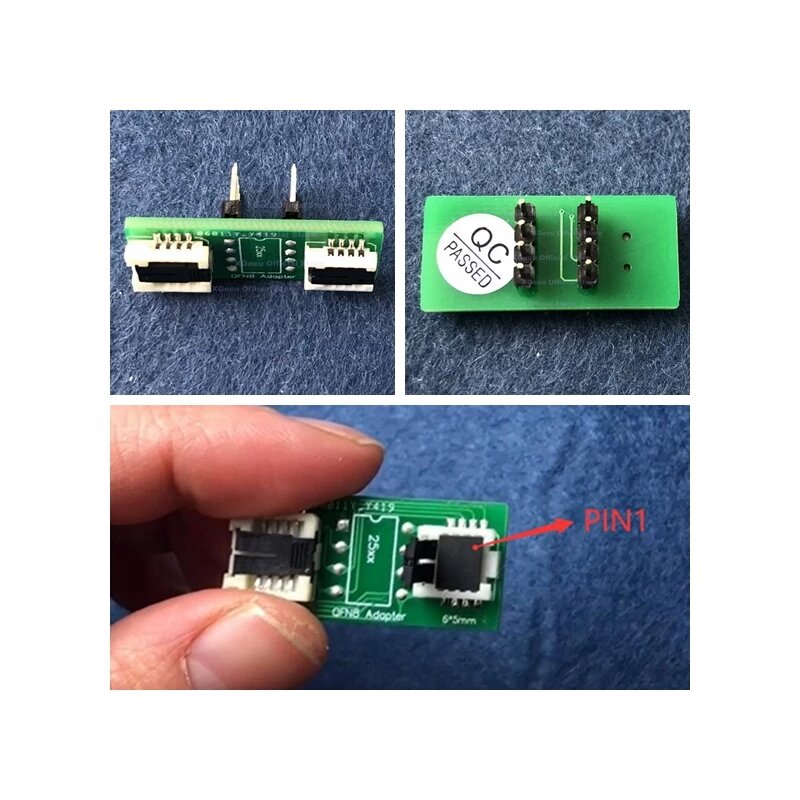 QFN8 zu DIP8 2in1 Adapter 6x5 und 6x8mm WSON8 DFN8 MLF8 zu DIP8